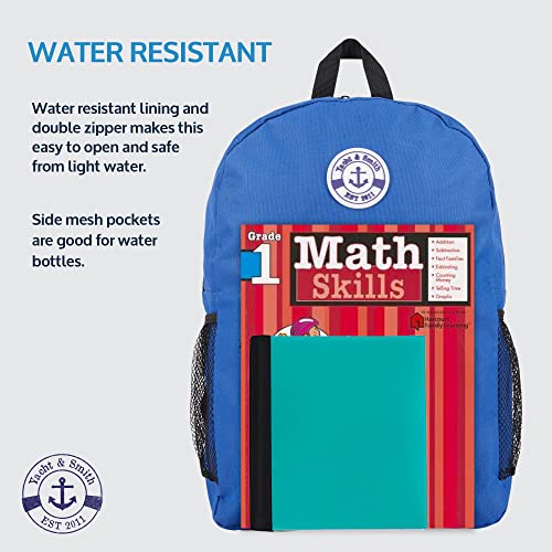 Yacht & Smith 12 Pack Backpack, Bulk 17 inch Lightweight Outdoor Travel Gym Corporate Events Bag