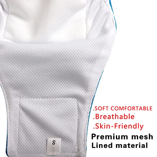 JoyDaog Reusable Belly Bands for Dogs,5 Pack Premium Washable Dog Diapers Male Puppy Nappies Wrap,M