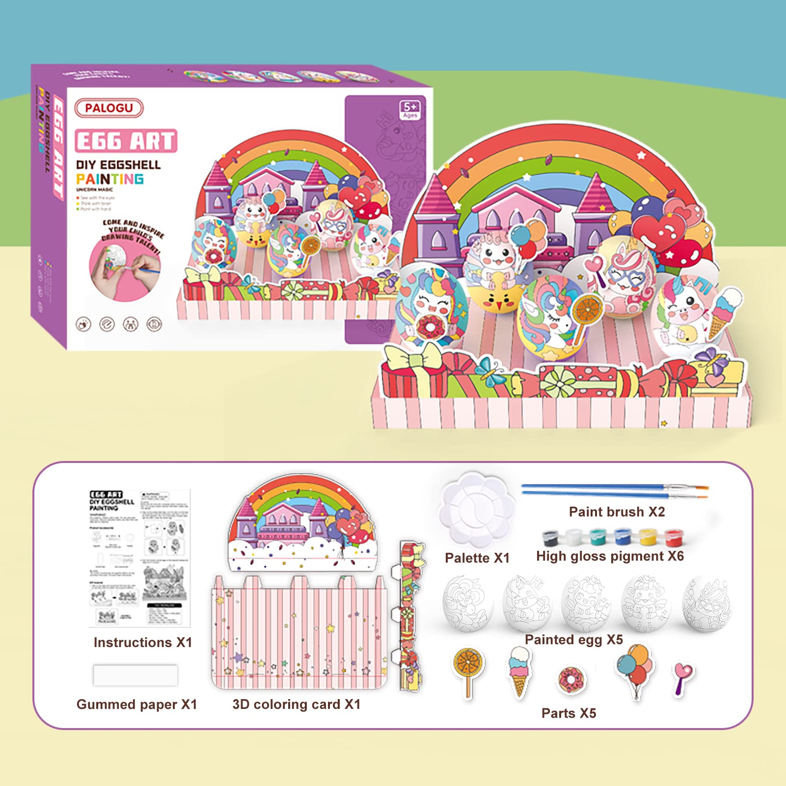 Lajeje Easter Eggs Painting Kit (Unicorn)