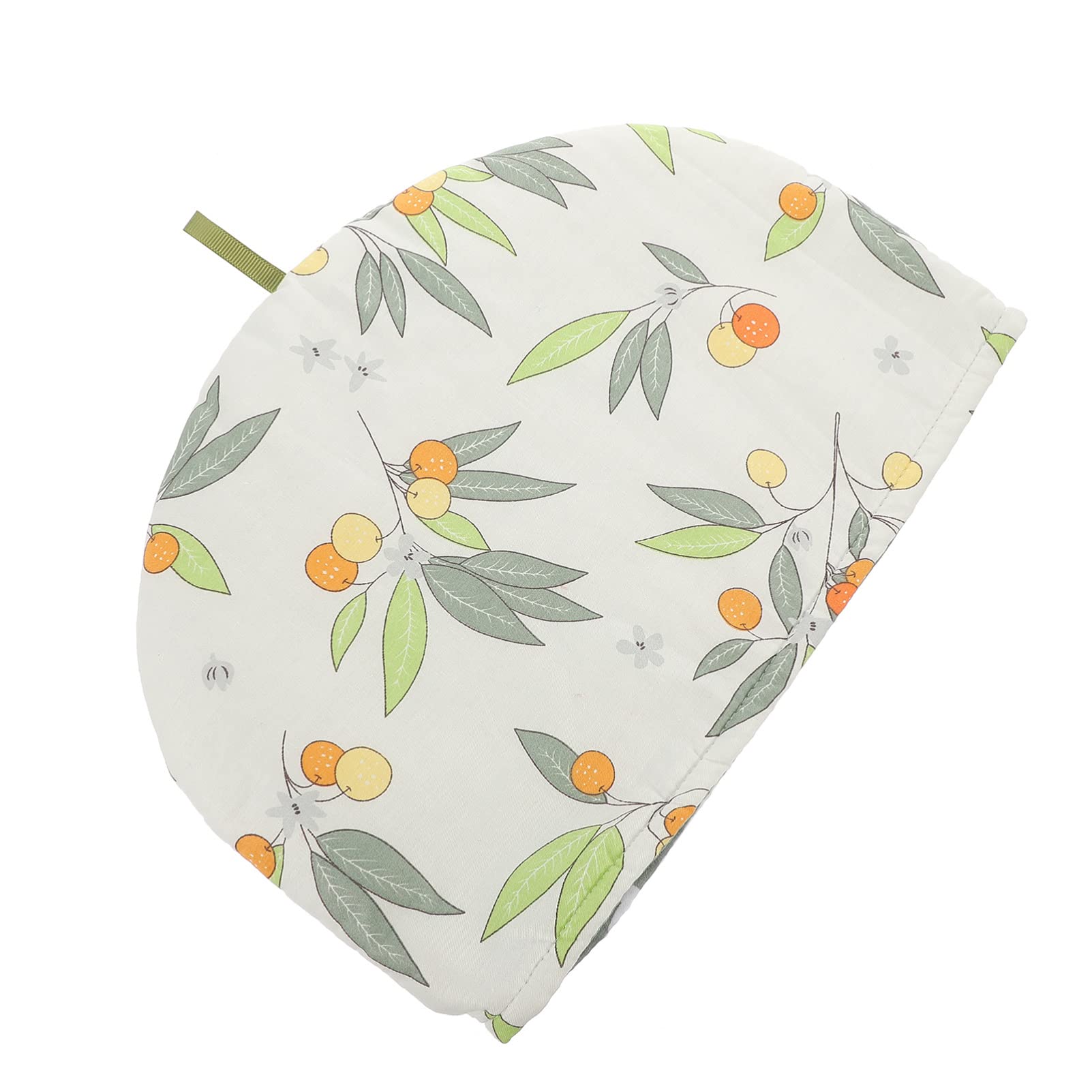 Hemoton Tea Cosy for Teapot Cotton Vintage Flower Printed Decorative Tea Cozy for Tea Pot Cover Insulated Kettle Cover Kitchen Breakfast Warmer Home Office Decor 33X23CM