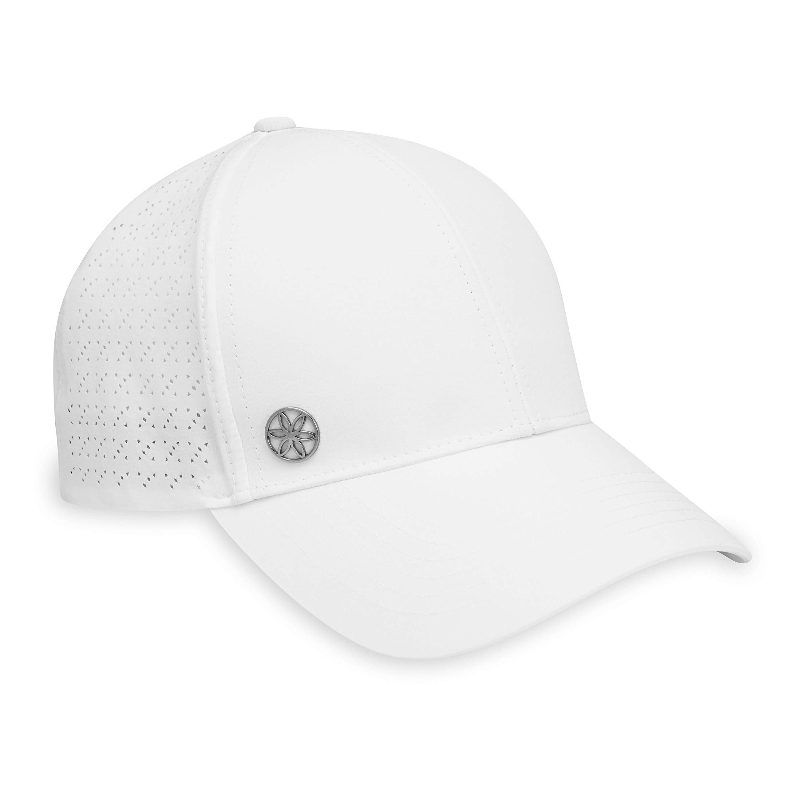 Gaiam White Baseball Cap for Women - Cruiser Breathable Nova Design, Lightweight Cute Women's Ball Cap, Easily Adjustable Trendy White Women's Hat for Summer & Beach, White