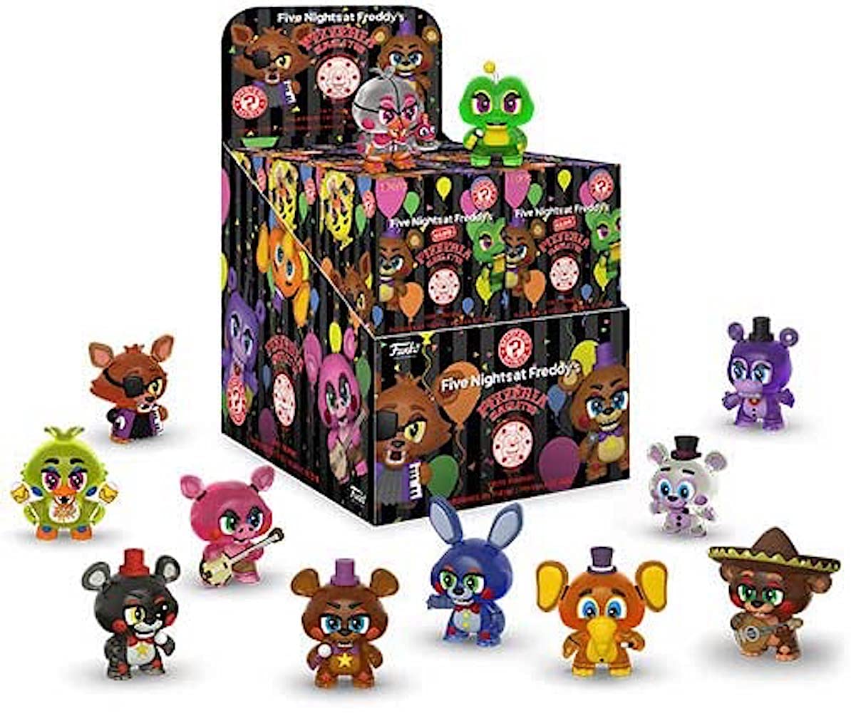 Funko FNAF Five Nights at Freddy's Pizza Simulator Glow Mystery Mini - Manufacturer's Display Case of 12