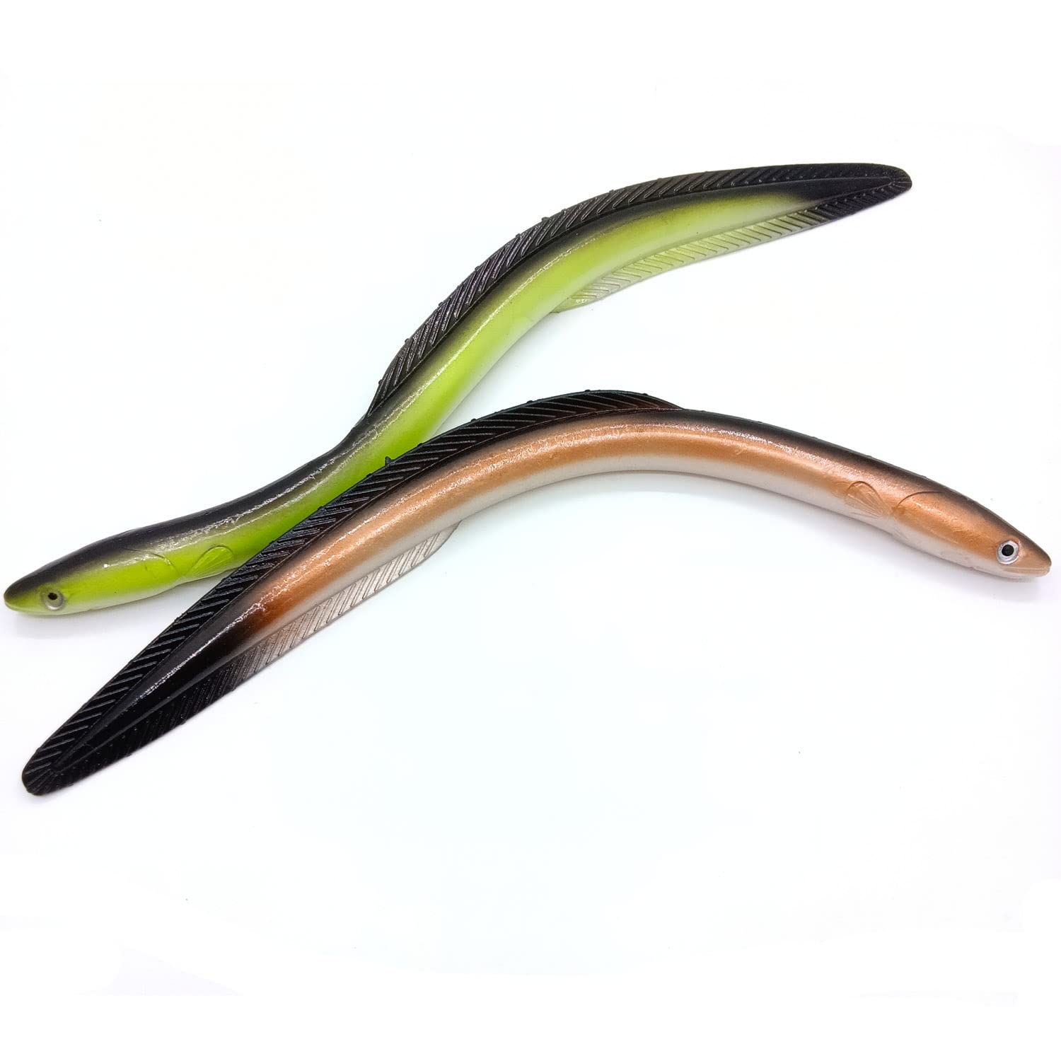 Fishing Soft Lures, 2 Pcs EEL baits Crankbaits Set Fishing Big Fish Baits Lures Sports & Outdoors Fishing Gear Accessories for Freshwater and Saltwater