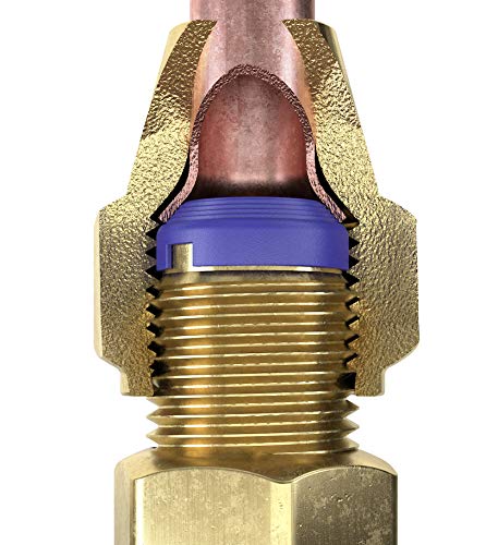 FlareSealĀ® Model MSP-0406 Leak Free SAE Flare Connections - Refrigerant Leaks Refrigeration, HVAC, Ductless, Schrader Valve or Mini Split Applications (1/4", Mini Split Pack - (2) 1/4" and (2) 3/8")