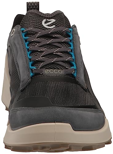 ECCO Men's Biom 2.1 Cross Mountain Waterproof Low Trail Running Shoe, Magnet/Magnet/Black, 8-8.5