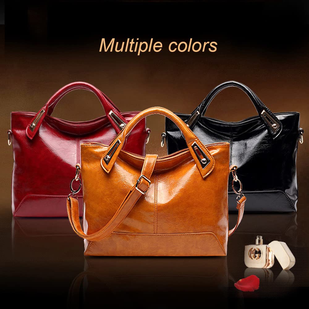 KKP Women's Leila Medium Triple Compartment Satchel Crossbody Bag Purse Handbag