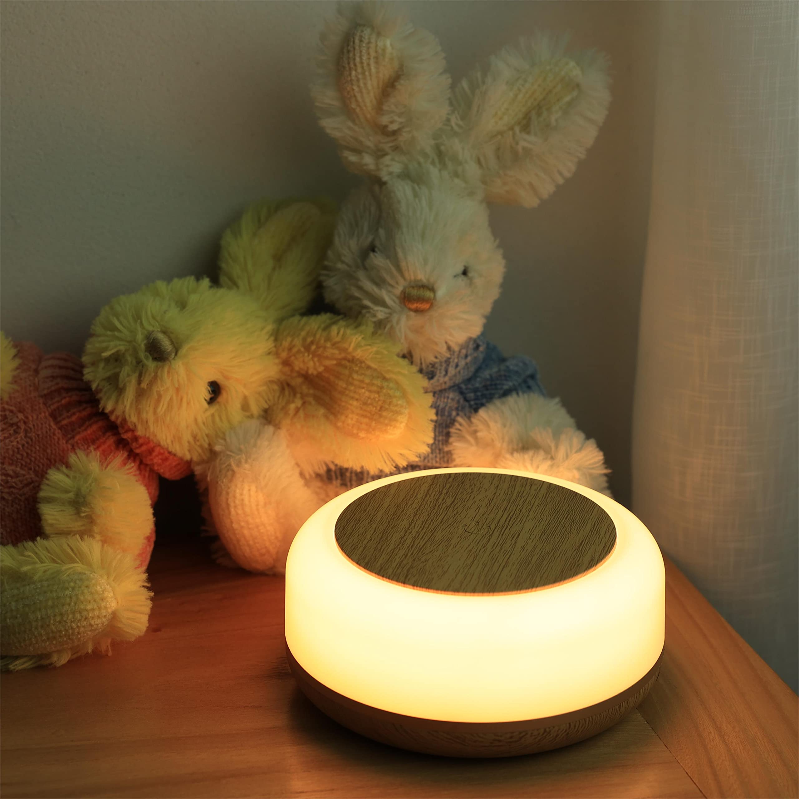 Nursery Night Light, Baby Night Light with Dimmable 3 Color Light LED Bedside Touch Lamp for Kids Breastfeeding Nightstand Light, USB Rechargeable Lamp for Kids Room