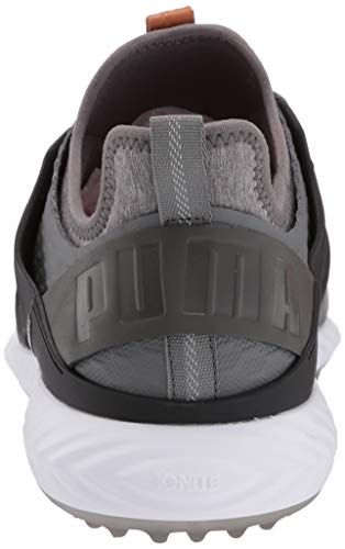 PUMA GOLF Men's Ignite Pwradapt Caged Golf Shoe, Quiet Shade-Bronze-Puma Black, 12 M US