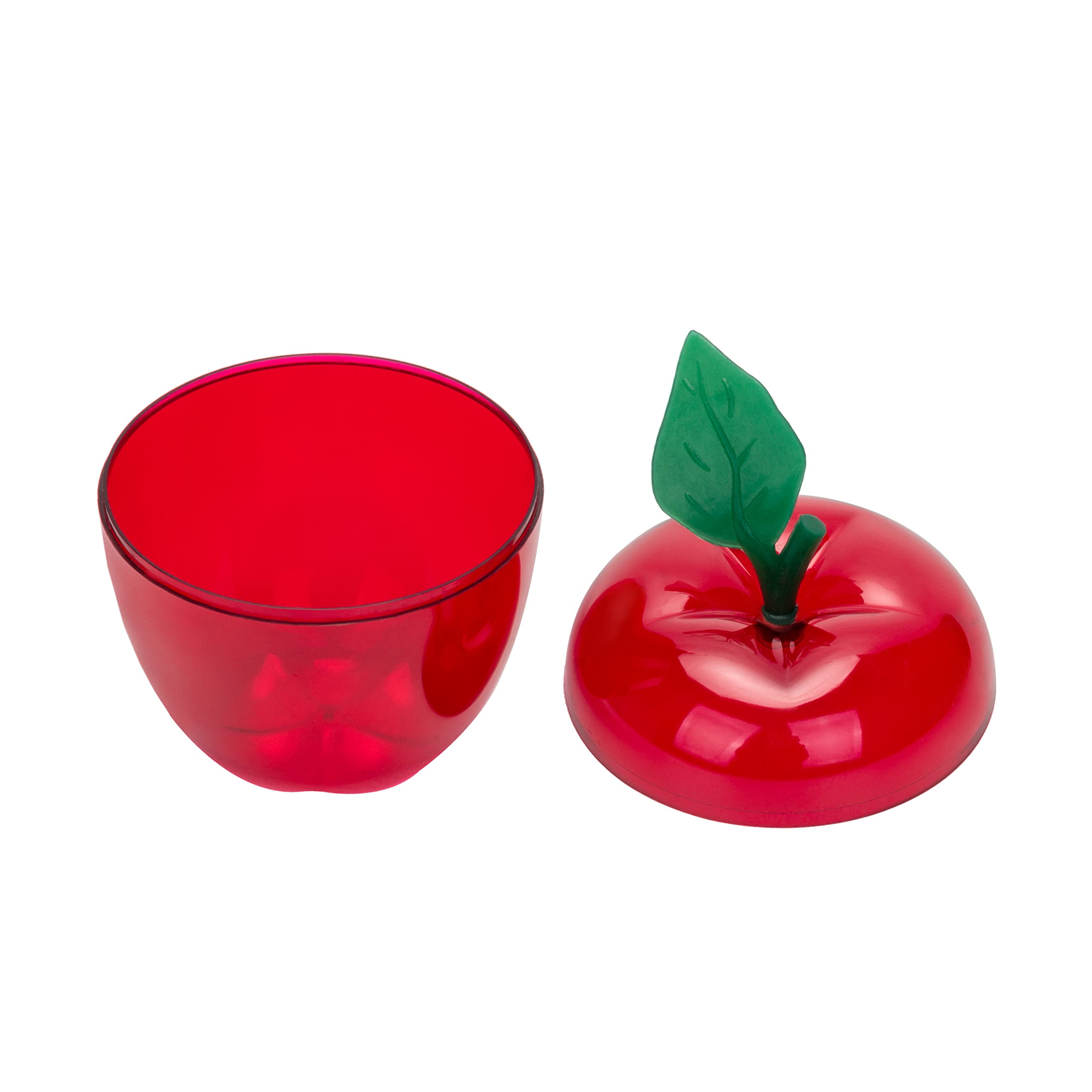 HANZE Large Red Apple Container, Apple Shaped Candy Toy Filling Containers Jar, Back To School Teacher Appreciation Gift, Wedding Party Ornaments Christmas Decorations Supplies Favors