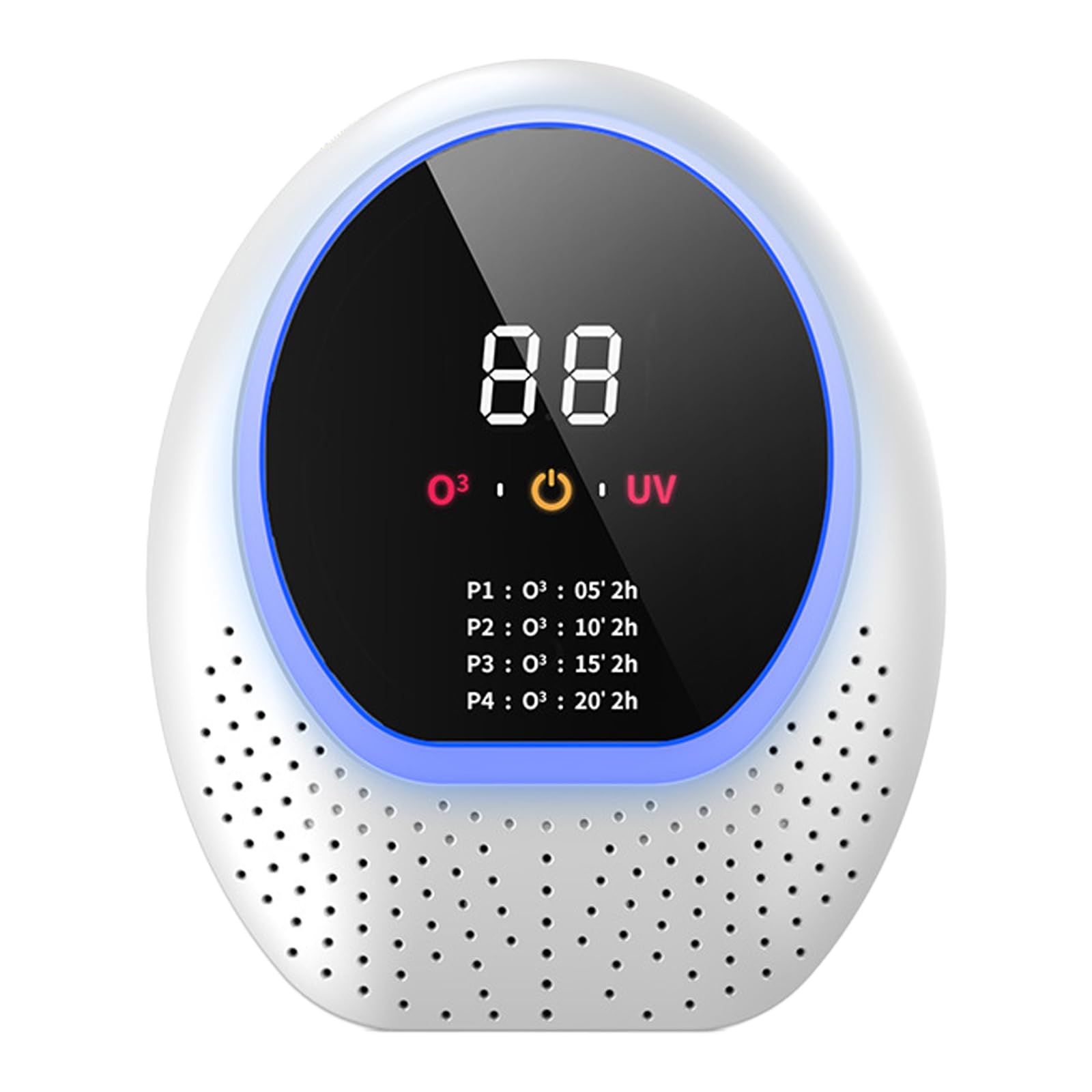 KLVEU Air Purifier for Home,Odor Eliminator Machine for Bedroom,Kitchen,Bathroom and Pets, Odors Removal for New House and Second-Hand Smoke (white), small