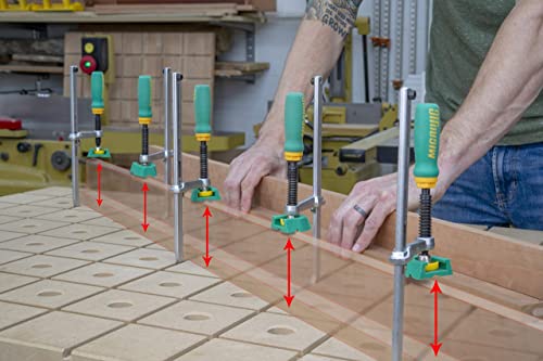 MICROJIG Matchfit DVC-850AP 2-In1, Track And In-Line Dovetail Clamp, Green