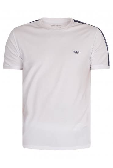 Emporio Armani Men's Core Logoband T-Shirt Regular Fit, White, Small
