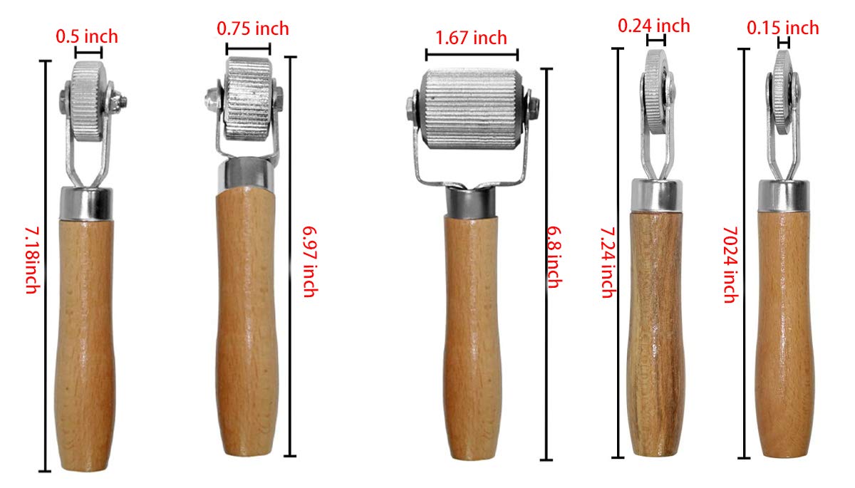 HAOFANG Car Sound Deadening Roller Tool 5 Pcs,for Auto Noise Roller Car Sound Deadener Application Installation Tool Rolling Wheel Interior Accessories