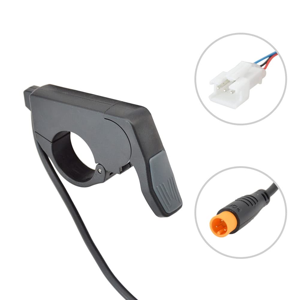 LIZZOT Ebike Thumb Throttle Quick Disassembly Fit Left/Hand Finger Throttle for 24V/36V/48V Electric Bicycle Accessor