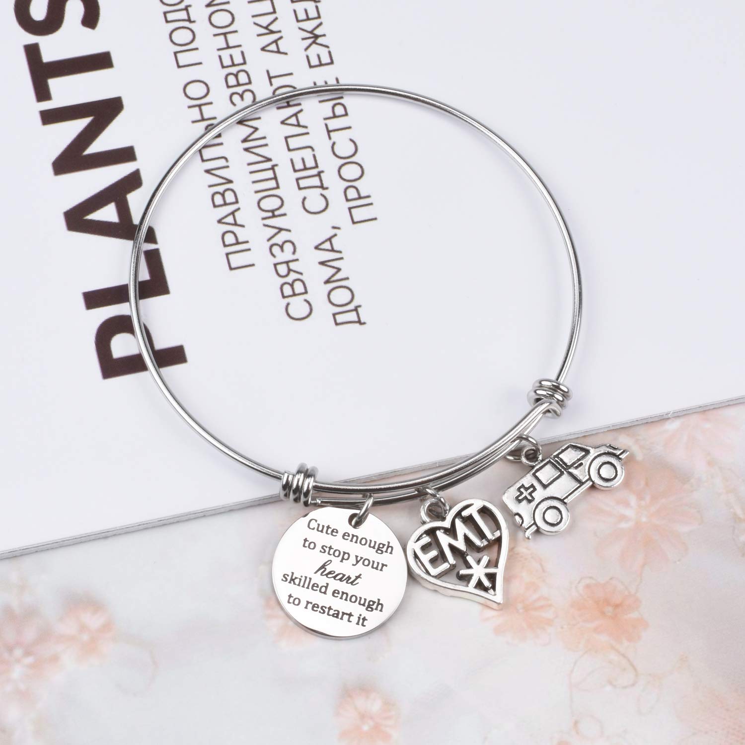 EMT Gift EMT Graduation Gifts EMT She Believed She Could So She Did Keychain Emergency Medical Technician Gift Paramedic Gifts (EMT-BR)