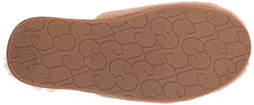 UGG Women's Fluffette Slipper, Chestnut/Natural, 9
