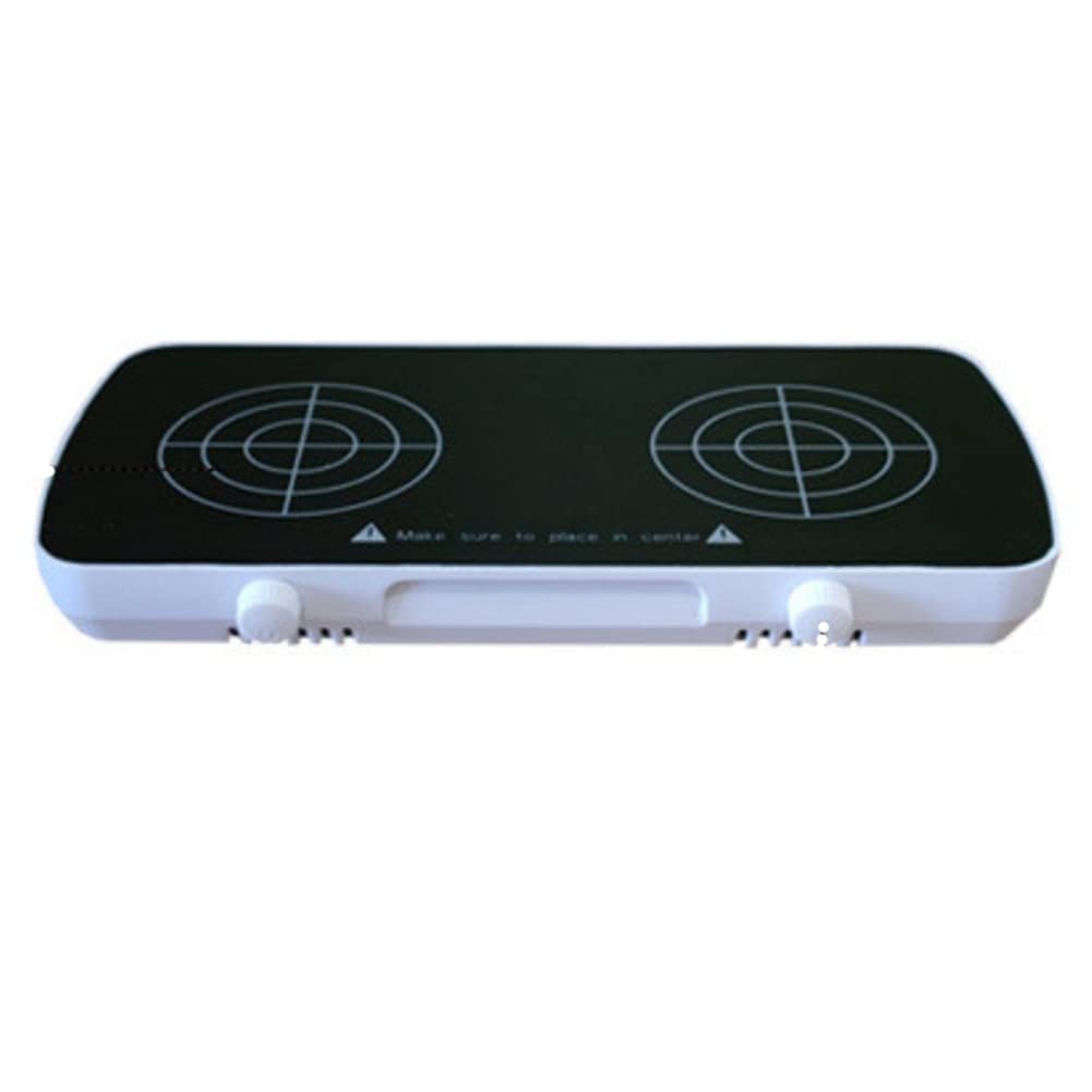 MECHPLOW Magnetic Stirrer with Stir Bar,2 Working Panel Lab Mixer,1L+1L Capacity,0-4000RPM Adjusat Speed