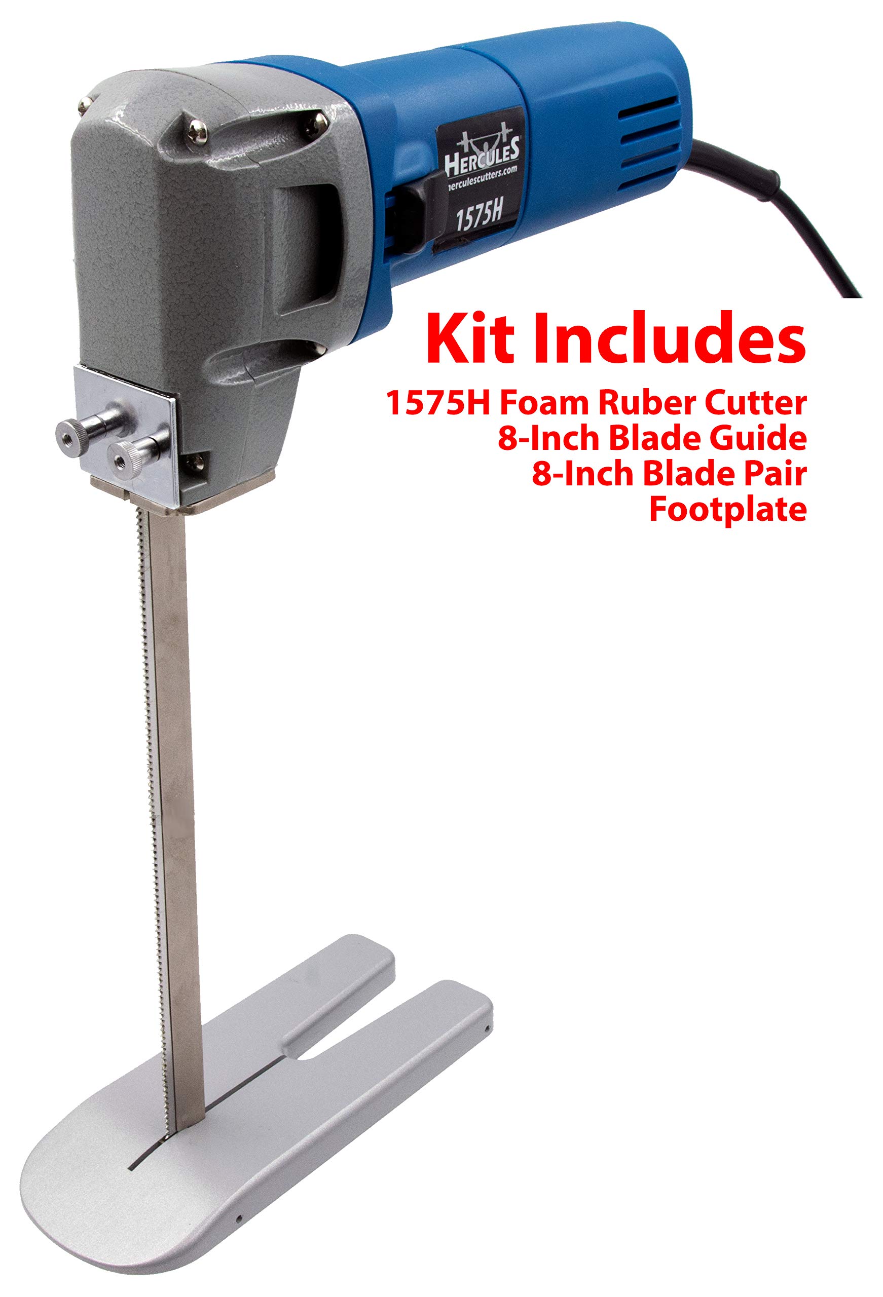 Hercules 8" Foam Rubber Cutter Kit - Heavy-Duty Cutting Tool, Designed for Fast, Production Cutting of all Densities of Foam Rubber & Flexible Plastic Foam - Model 1575H