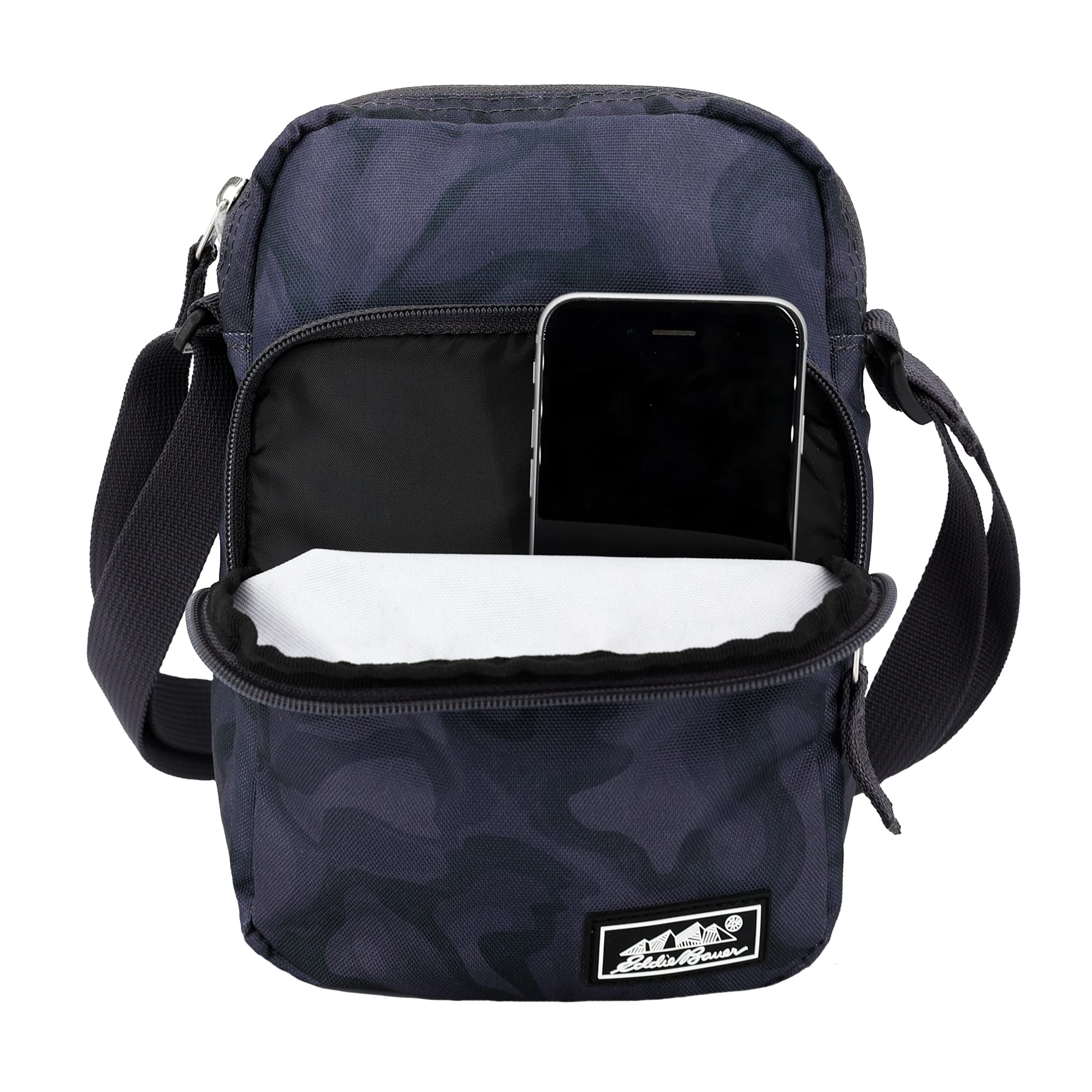 Eddie Bauer Jasper Crossbody Bag-Frost Gray, One Size