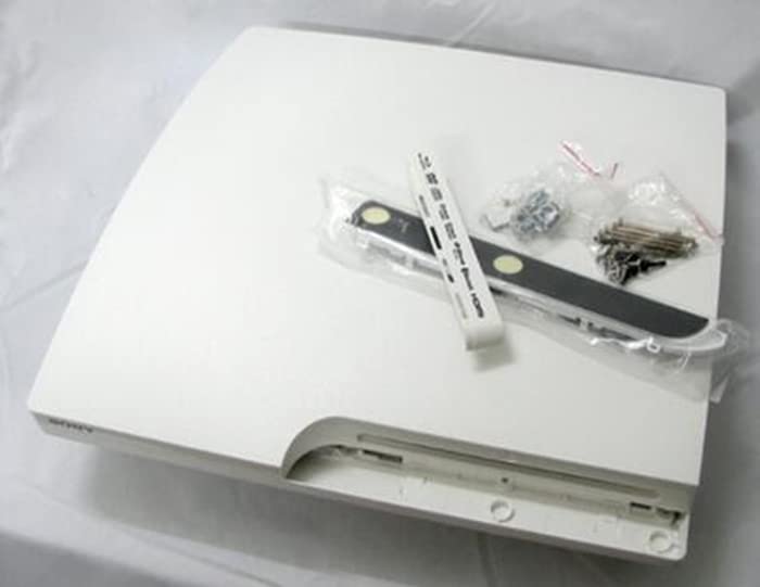 Housing Shell Case for PS3 Slim 2000 20XX 2500 Console Faceplate Cover 120G 160G 250G (White)