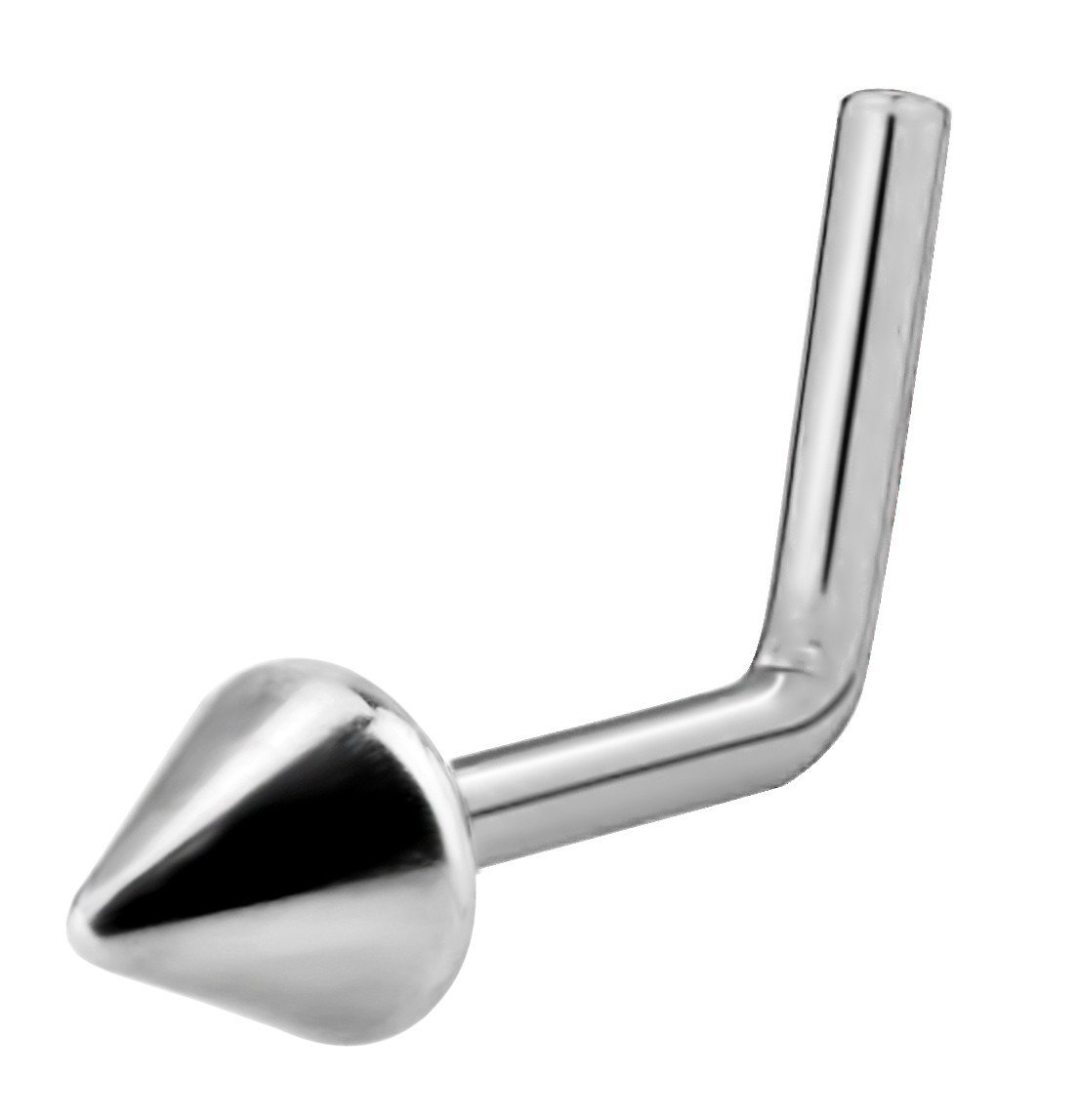 Forbidden Body Jewelry 20g Titanium Spike Top L-Shape Nose Stud