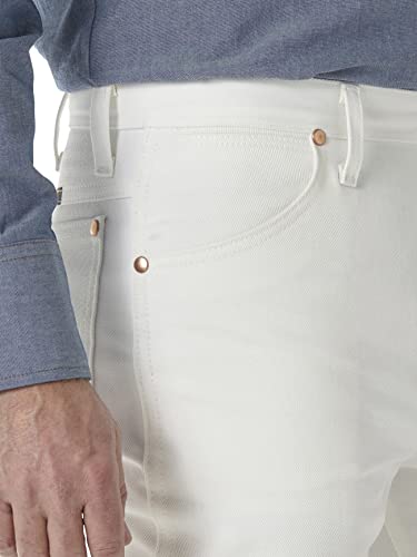 Wrangler mens 0936 Cowboy Cut Slim Fit jeans, White, 34W x 30L US