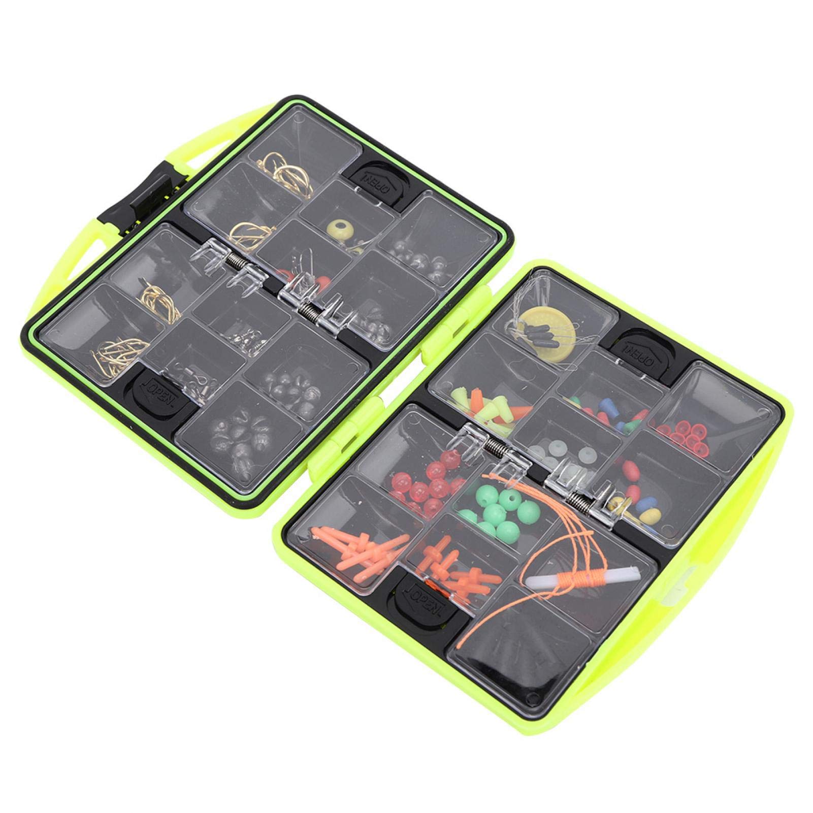 FECAMOS Fishing Tackle Box, Sea Fishing Tool Set Lightweight Complete Accessories for Outdoor Activities