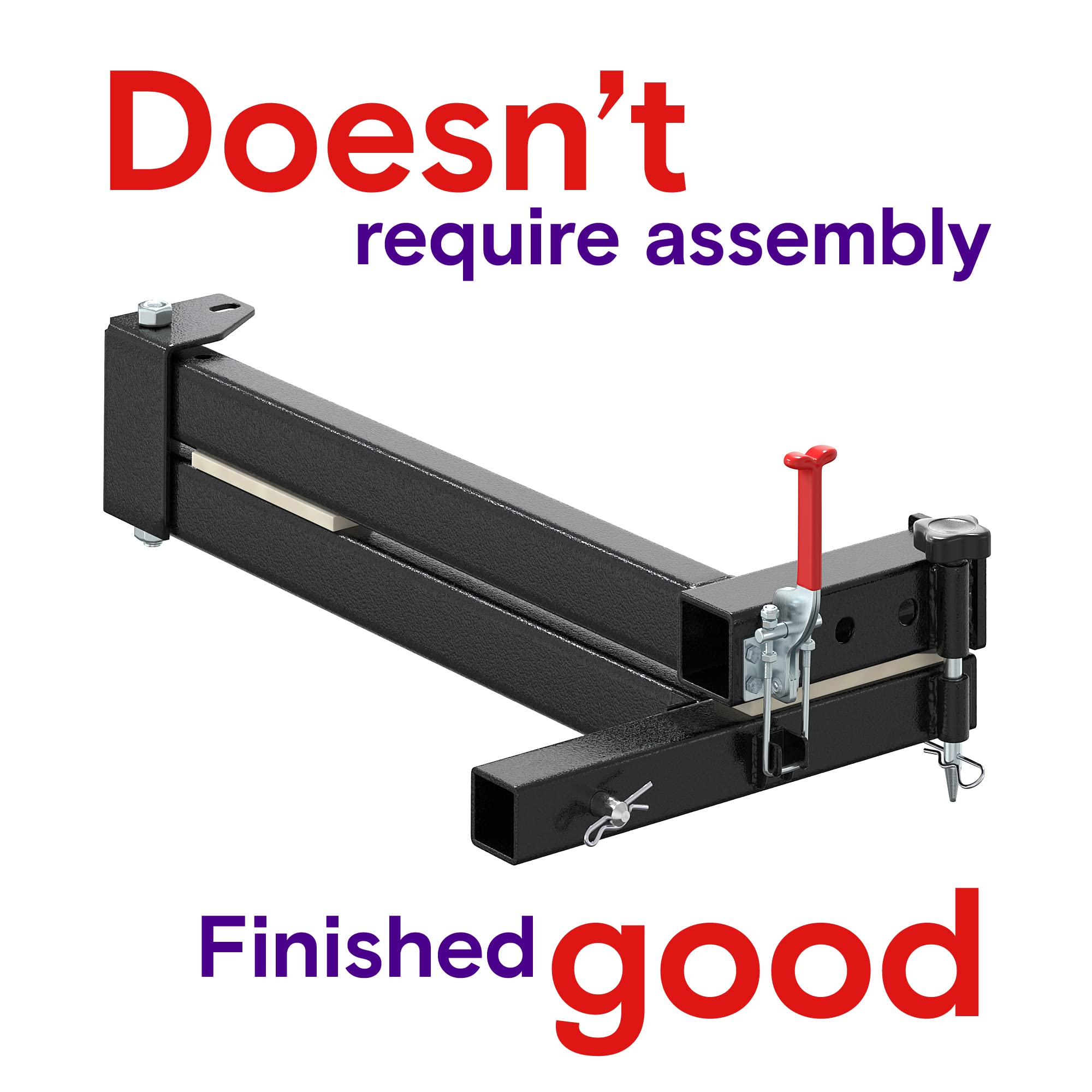 FIXA TOOLS Swing-Away Bike Rack Adapter for 2” Hitch Receivers Bike Carrier Pivoting Arm Easy Access to Tailgate