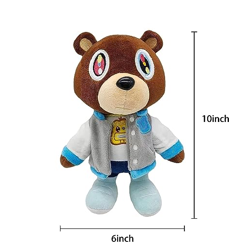 VOZUKO Bear Stuffed Plush Toy Plushie Stuffed Anime Plush Pillow Ultra-Soft Stuffed Doll Plush Toy Gifts(10in)