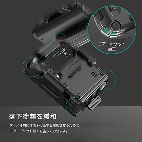 VRS DESIGN Terra Guard Active for Galaxy Z Flip 4 5G (2022), Premium Durable Semi-Auto Hinge Protective Case with Multi-Clip