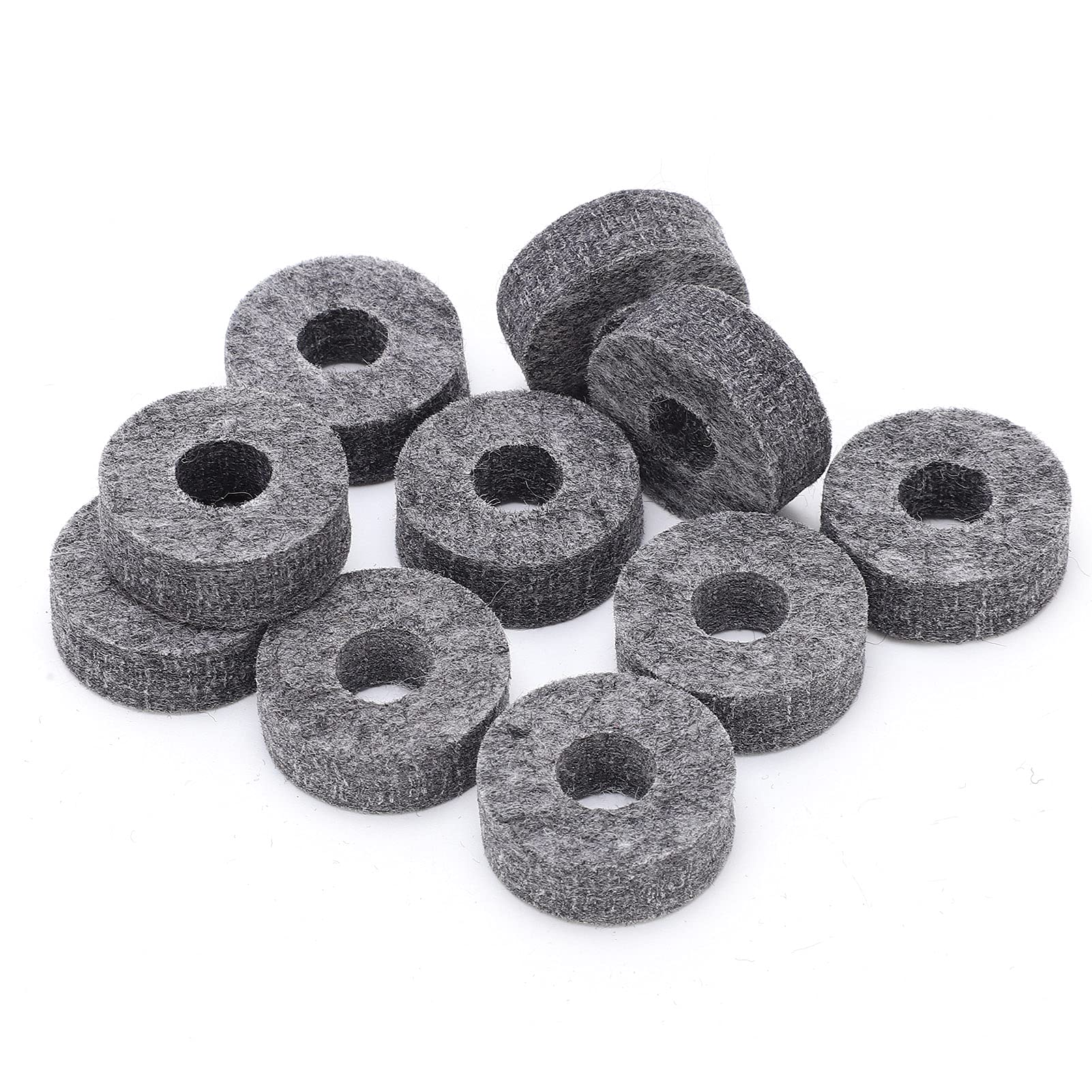 Hi Hat Felts Pad, Instrument Accessory Portable 10Pcs Drum Cymbal Felt Set for Playing