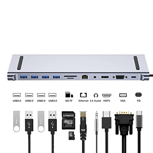 LLAMN Hub Splitter Multiport Adapter Laptop Computer Converter Extender