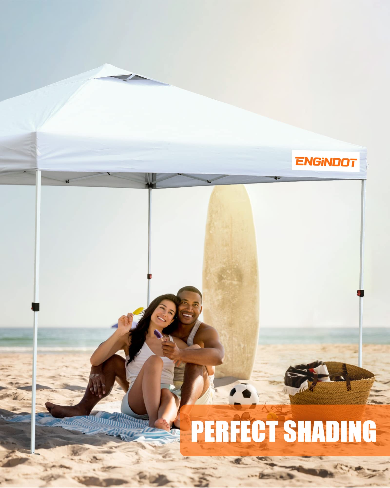 ENGiNDOT 10x10 Pop up Canopy Tent, Easy up Instant Canopy with Sidewall, Water Resistance Outdoor Canopy for Party/Exhibition/Picnic