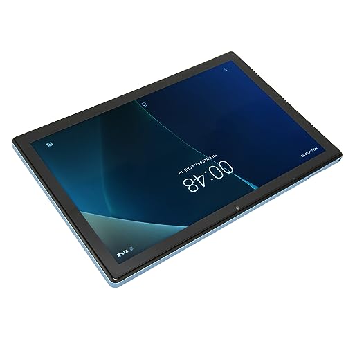 Haofy Smart Tablet, 5G WiFi 1960X1080 Resolution GPS Tablet FDH Screen 7000mAh 8GB RAM 256GB ROM with USB Cable for Learning Game (Blue)