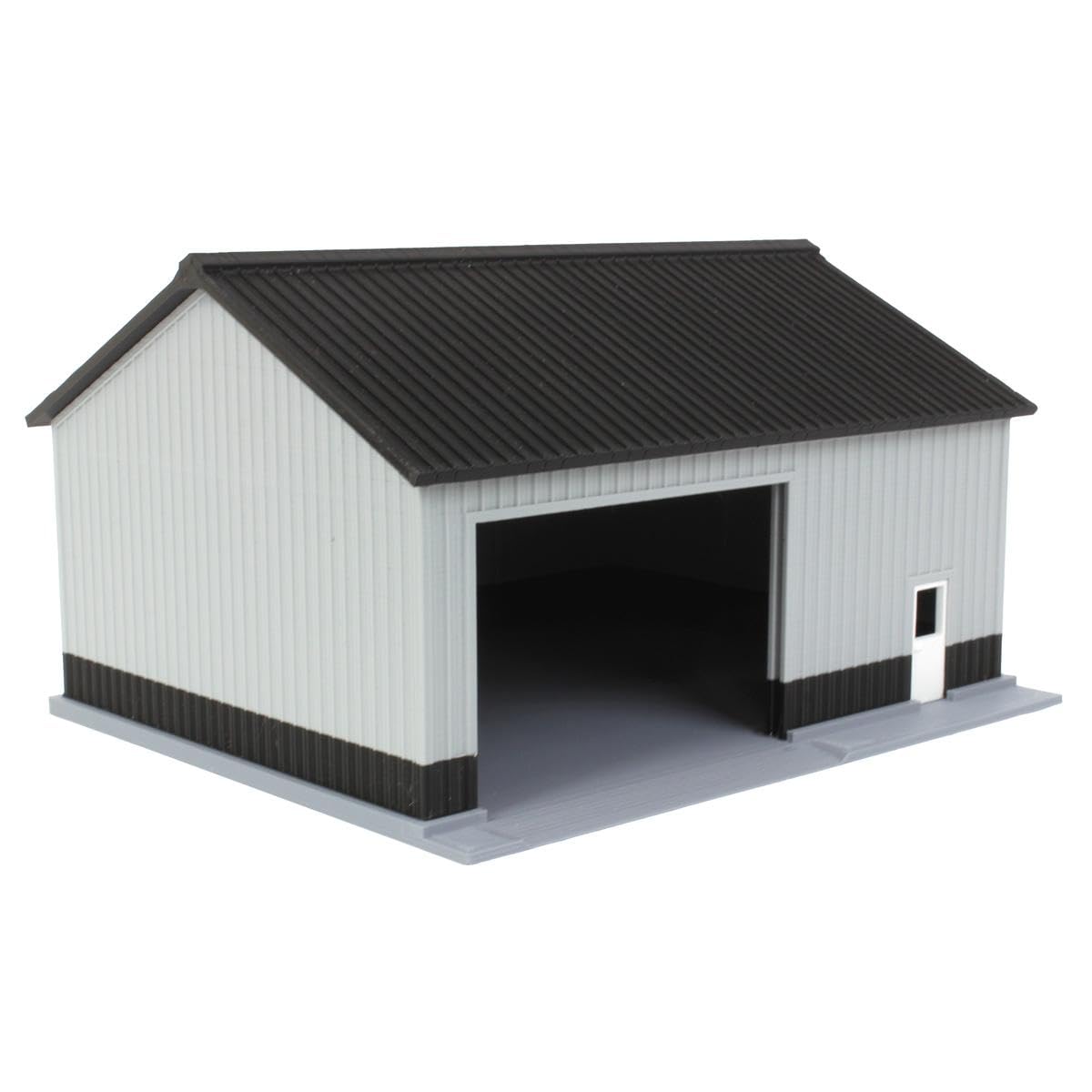 OBT 1/64 Gray/Black 40ft x 30ft Papa's Shop Farm Shed, 3D Printed Farm Model RW-41