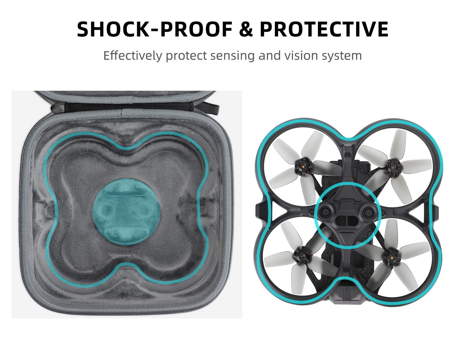 IRCtek Carrying Case for DJI Avata, Compact Storage Bag Portable Carrying Case Compatible with DJI Avata FPV Drone