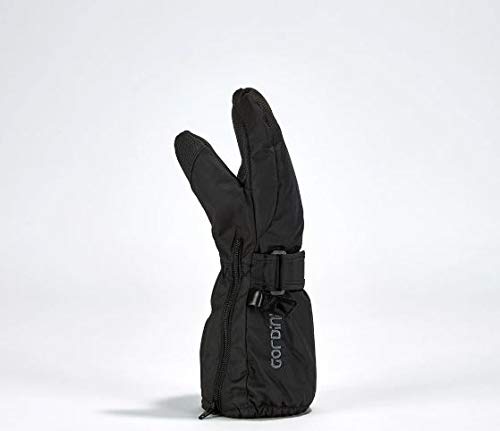Gordini Kids & Baby Children's Easy On Waterproof Insulated Mittens, Black, XX-Small