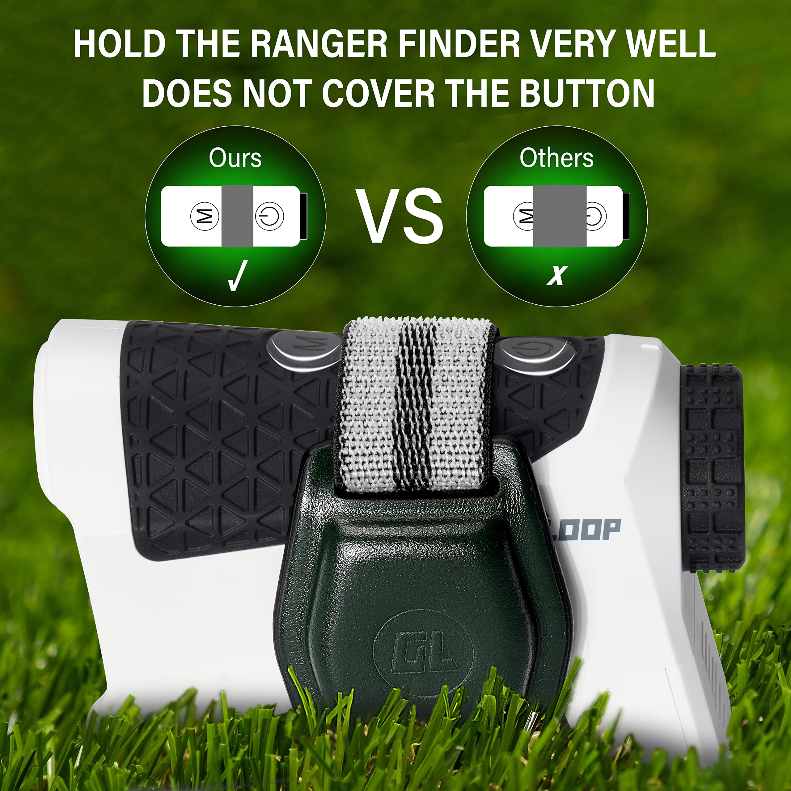 Gaialoop Golf Rangefinder Magnetic Holder Mount Strap, Universal Adjustable Magnetic Rangefinder Strap for Golf Cart, Golf Range Finder Holder Straps with 3 Pcs Strong Magnet