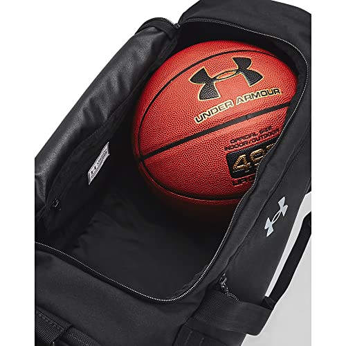 Under Armour Women's Undeniable Signature Duffle , (001) Black / / Metallic Harbor Blue , One Size Fits Most