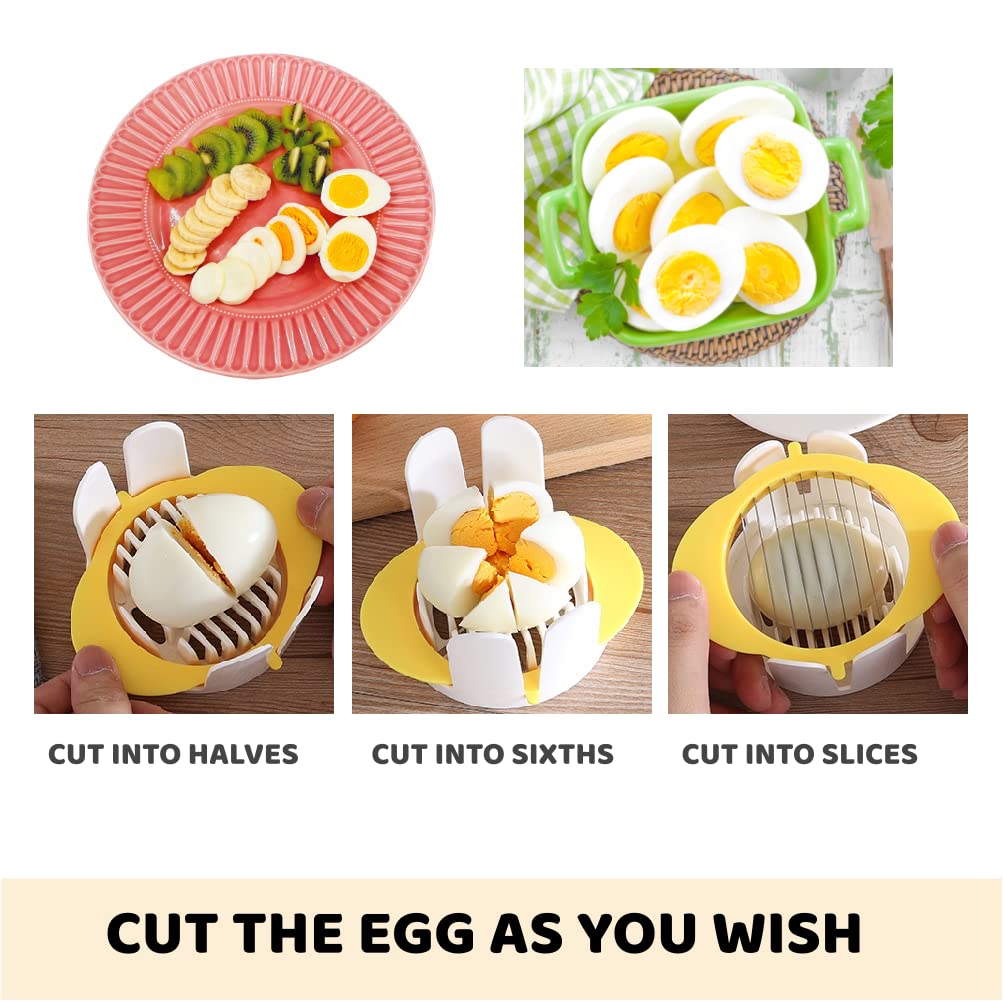 Jawbush Salad Utensils, Includes Professional Lettuce Knife to Prevent Browning and 3 in 1 Egg Slicer with Stainless Steel Blades