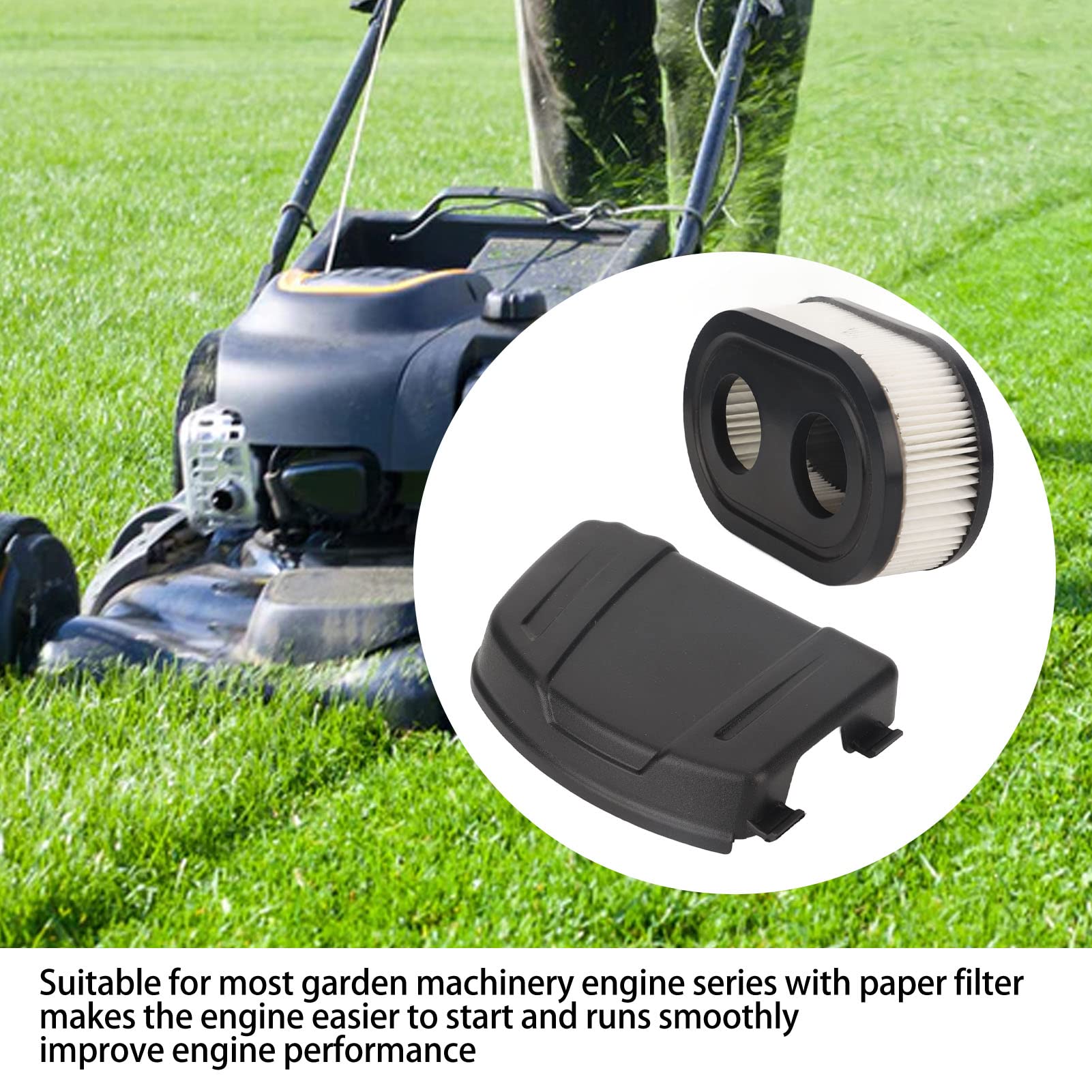 Lawn Mower Air Filter Cover Kit, Lawn Mower Air Cleaner Cover ABS Air Filter Cover Kit 594106 fit for 650EXI 675EXI 675IS