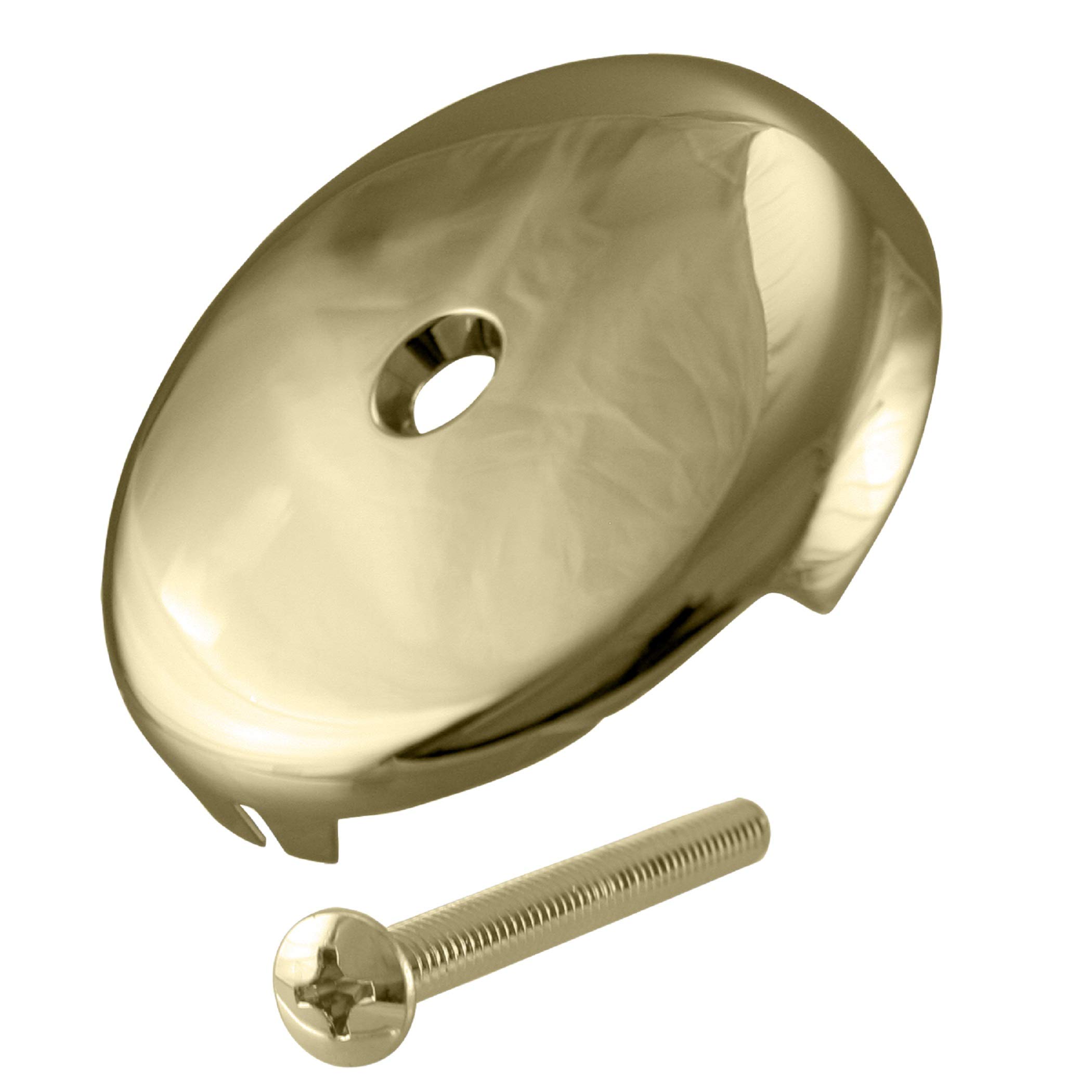 Westbrass Tip-Toe Sch. 40 PVC Bath Waste with One-Hole Elbow, Polished Brass, D49321-01