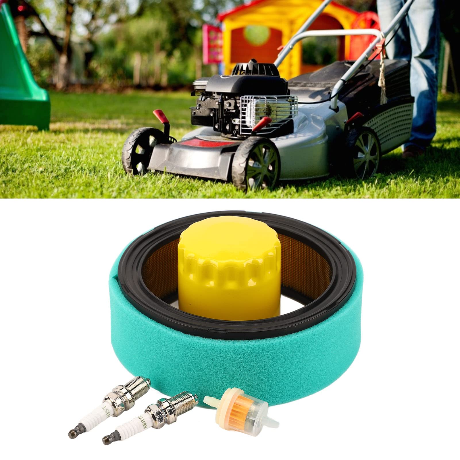 Lawn Mower Air Filter Kit,for KOHLER CV18S CV23S CV20S CH22 CH23 Air Filter Fuel Set Lawn Mower Replacement Parts