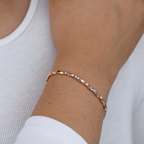 FLECHAZO Morse Code Bracelets 925 Sterling Silver Fearless Morse Code Bracelet Adjustable Secret Message Bracelets Jewelry for Women