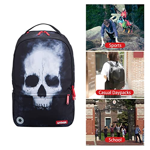 UNIKER Travel Laptop Backpack,Graffiti Backpack for Work,Men Backpack Black,Designer Laptop Backpack for 15.6 Inch,College Backpack Call of Duty Gamers