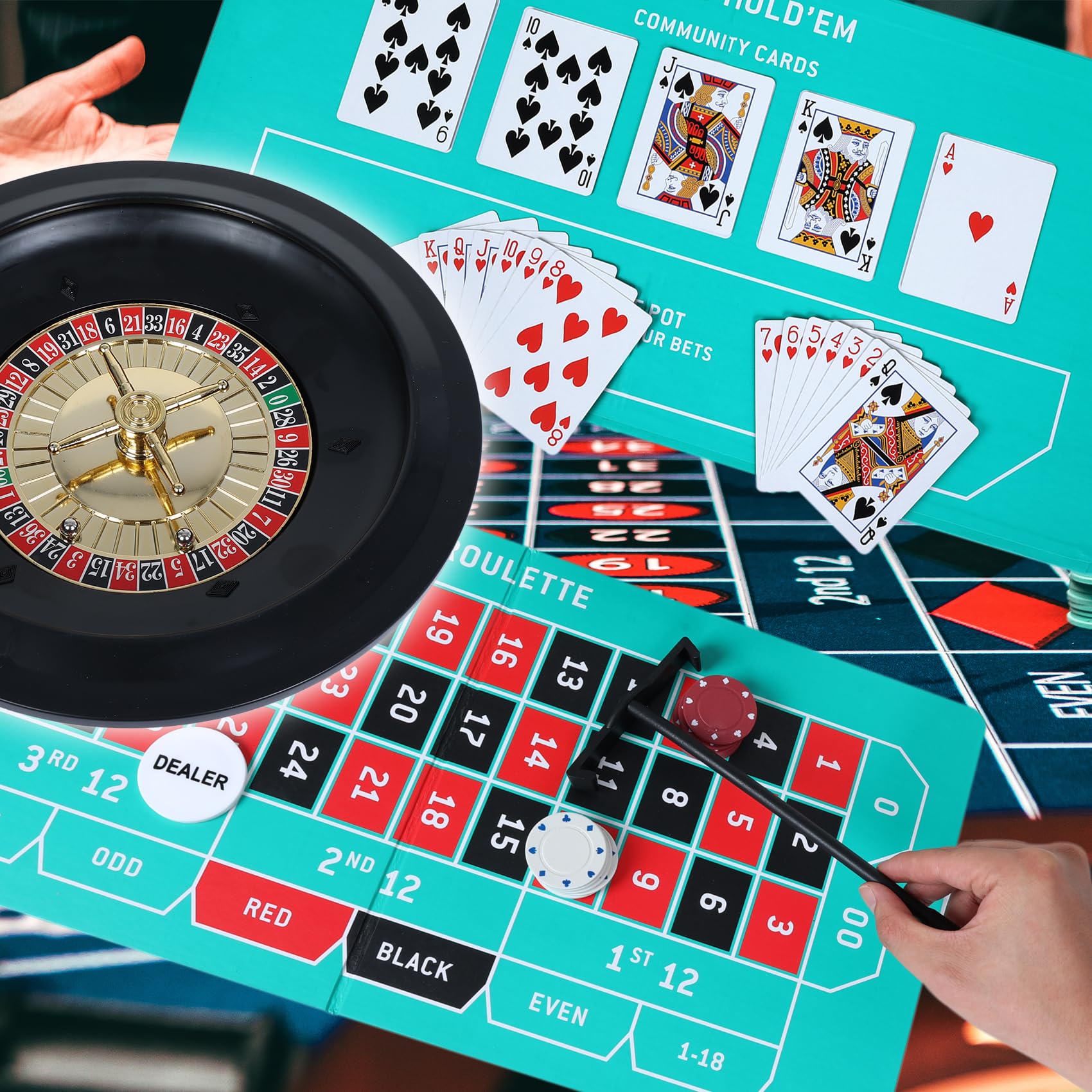 GOTHINK Wooden Tyrolean Roulette Board Game, Exercise Skills in Math, Simple and Fun Educational Game for Kids and Adults