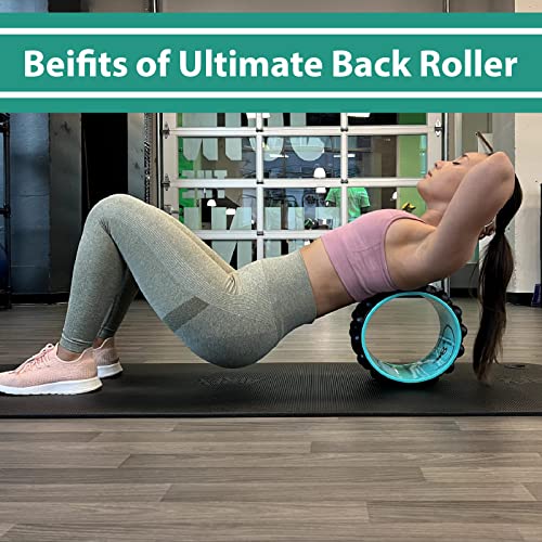 ENERGY FLOW |Back Roller, Back Stretcher & Spine Cracker For Back PainDeep Tissue MassageYoga Back Roller Yoga Wheel For Back Pain Relief Stretching Strong & Improving Flexibility Of Your Back