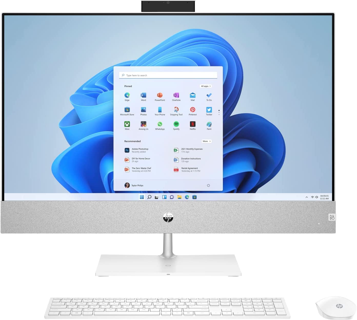 HP Pavilion 27 Touch Desktop 1TB SSD 64GB RAM Extreme (Intel Core i7-11700 Processor Turbo Boost to 4.50GHz, 64 GB RAM, 1 TB SSD, 27-inch FullHD Touchscreen, Win 11) PC Computer All-in-One