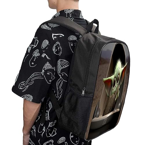 Yo-da A Three-piece Backpack,includ Stationery Bags,meal Bags,school Bags.cartoon school supplies Durable backpack for kids boys girls student