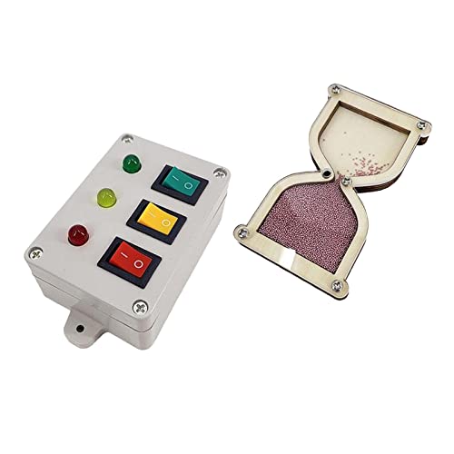 MERIGLARE 2 Pieces Montessori Busy Board DIY Accessories Traffic Light and Hourglass Learning Skill Toy Cognition Game